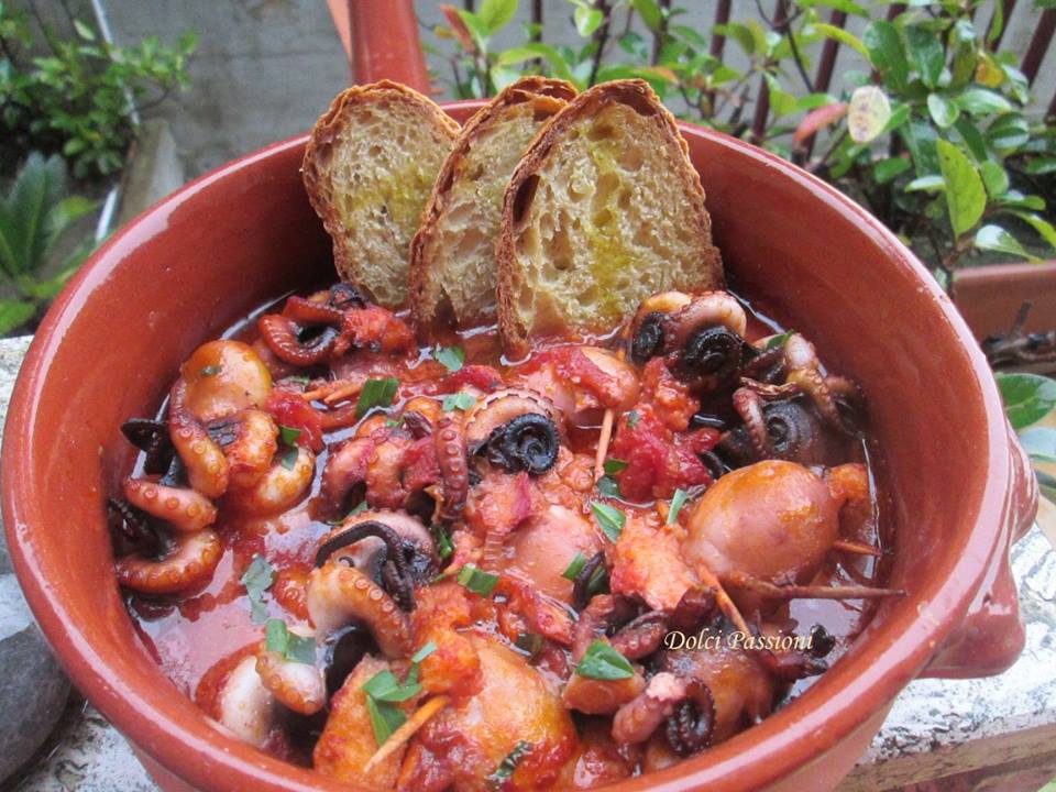 Moscardini ripieni in umido - Dolci Passioni